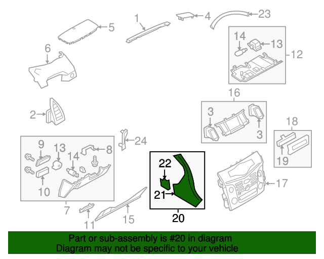 2019-2020 Nissan Armada Panel Assembly - Driver's Side (LH) 68421-3ZE0A ...