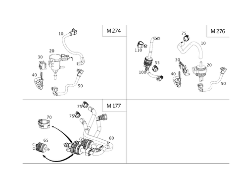 Evaporative Emission Control System for 2018 Mercedes-Benz E43 AMG ...