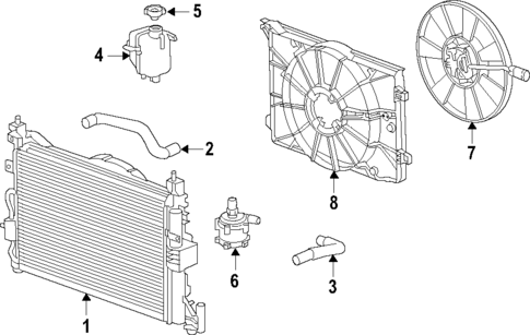 Radiator & Components for 2020 Chevrolet Bolt EV | TascaParts.com