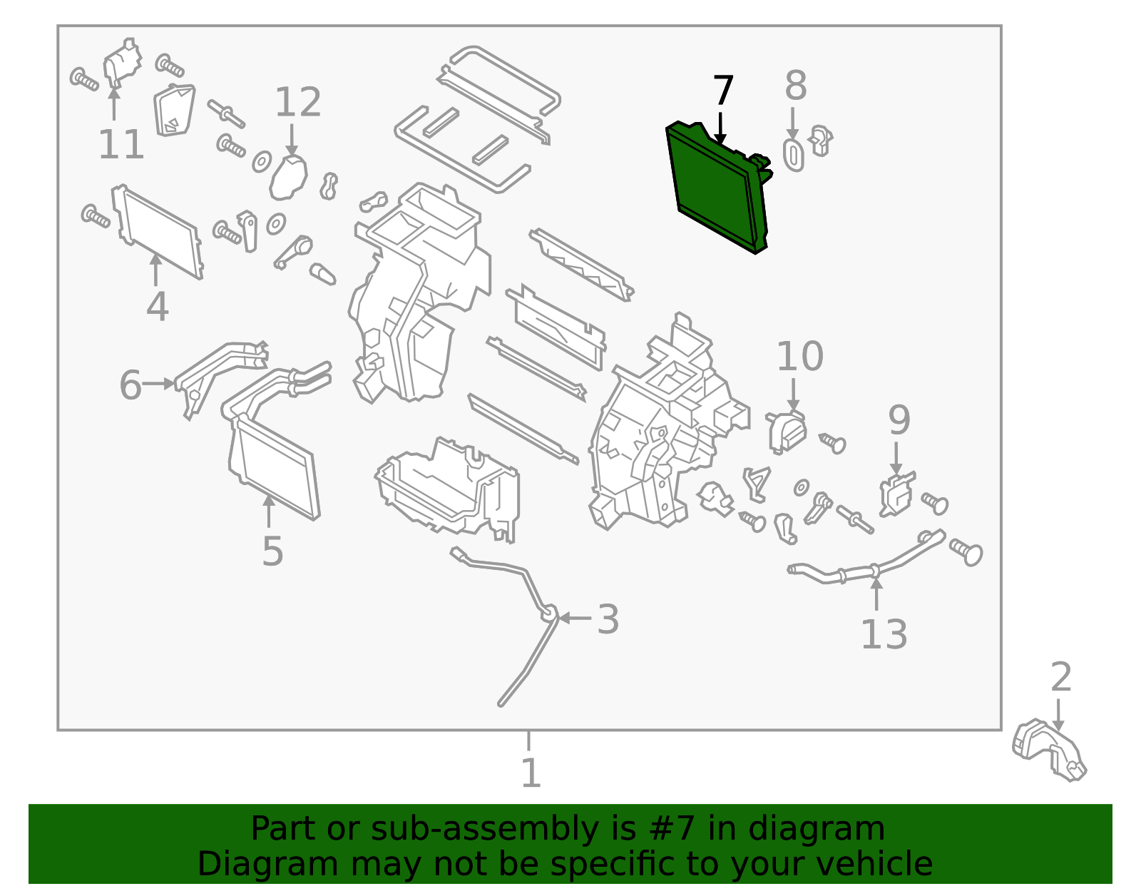 2018-2023 Hyundai Evaporator Core 97139-J9000 | Hyundai Wholesale Direct
