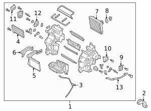 2010-2024 Hyundai HVAC Air Inlet Door Actuator 97157-1JAA0 | OEM Parts ...