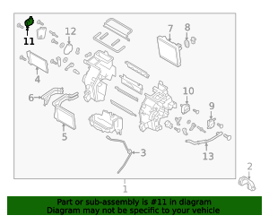 2010-2024 Hyundai HVAC Air Inlet Door Actuator 97157-1JAA0 | OEM Parts ...