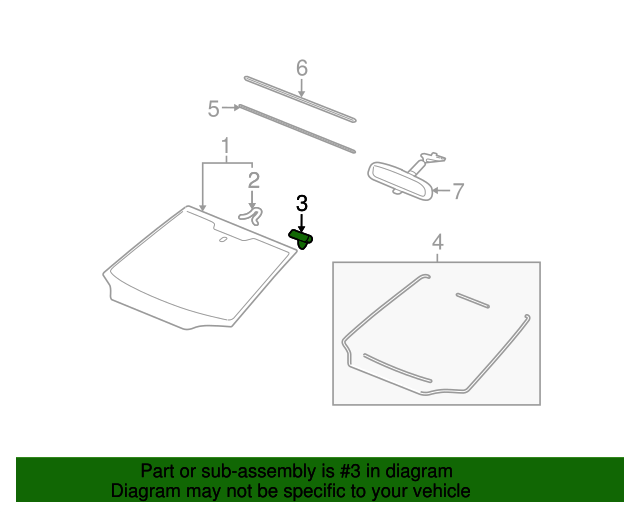 2003-2017 Honda Windshield Retainer Clip 91568-SDA-A01 | OEM Parts Online