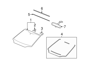 2003-2017 Honda Windshield Retainer Clip 91568-SDA-A01 | OEM Parts Online