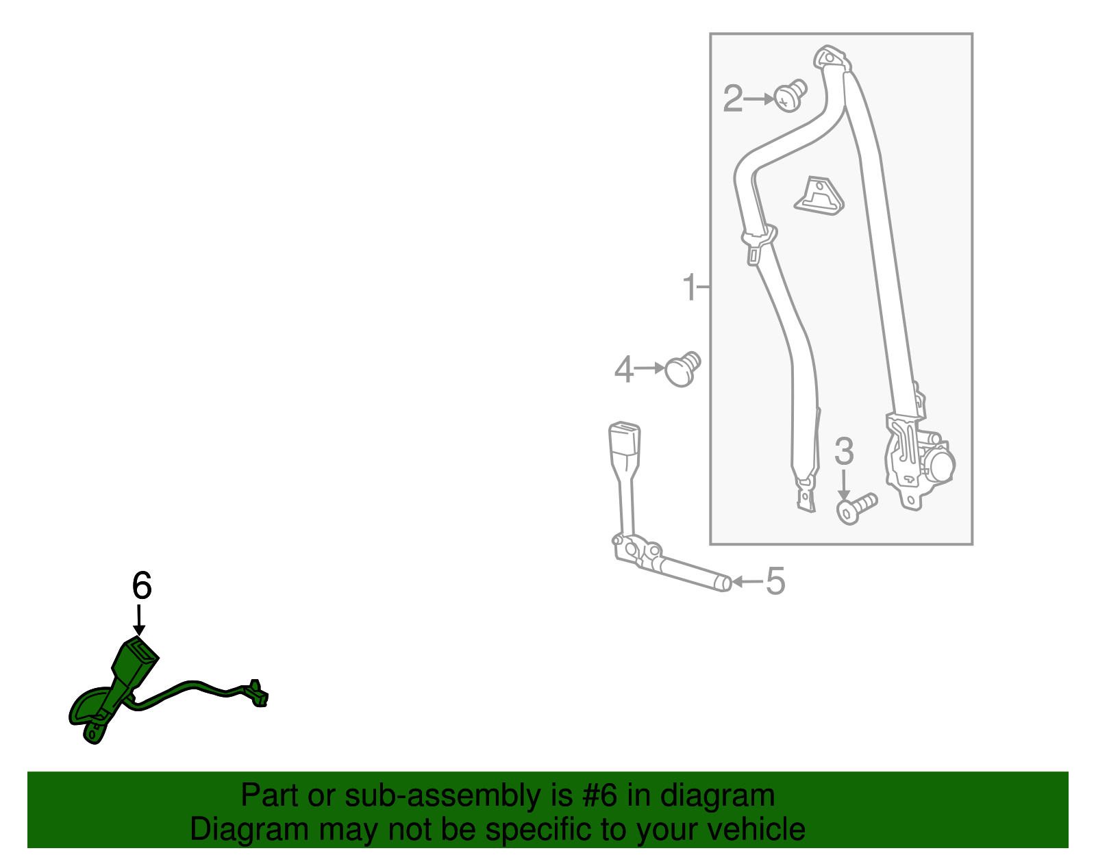 2021-2024 Chevrolet Buckle Kit 85652156 | GM Parts Center