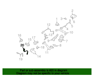 2004-2009 Nissan Oxygen Sensor 22693-7Y020 | TascaParts.com