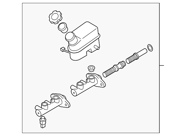 2005-2008 Hyundai Tucson Master Cylinder 58510-2E500 | OEM Parts Online