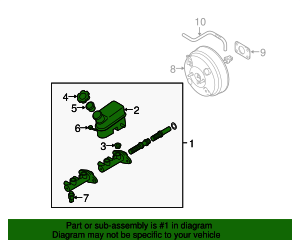 2005-2008 Hyundai Tucson Master Cylinder 58510-2E500 | OEM Parts Online