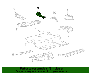 2009-2013 Toyota Matrix Reinforcement 57053-02030 | OEM Parts Online