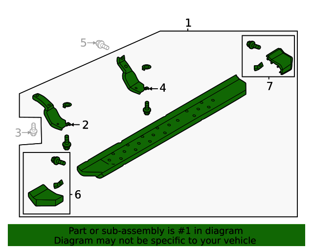 2021 Ford Bronco Step Bar M2DZ-16450-AB | QuirkParts