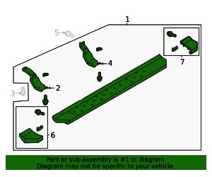M2DZ-16450-AE - Step Bar 2022-2023 Ford Bronco | Ford Parts Direct