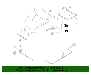 FE02-56-620A - Latch 2004-2011 Mazda RX-8 | AutoNationParts.com
