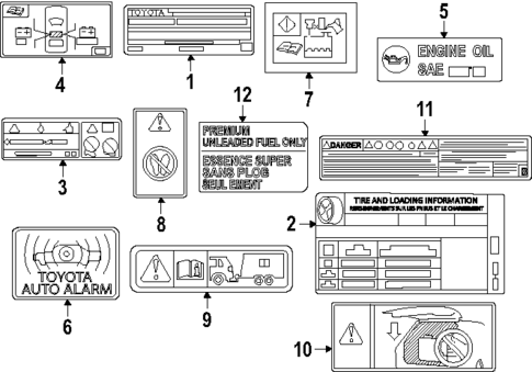Labels for 2025 Toyota Land Cruiser | Toyota Parts Center