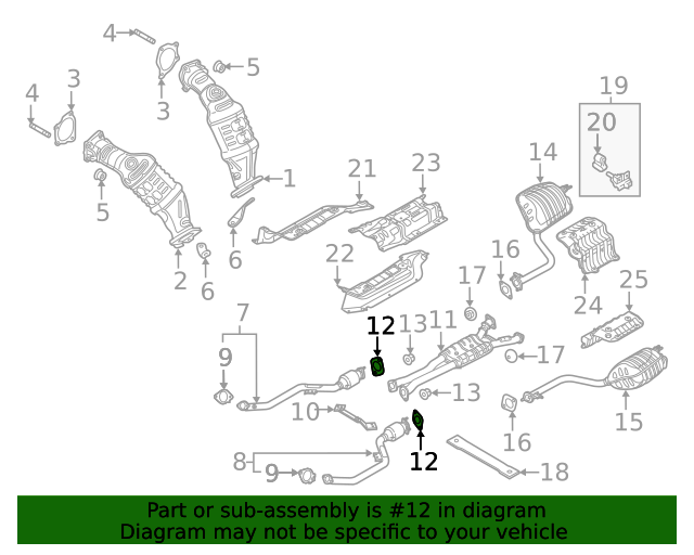 Genuine Exhaust Pipe To Manifold Gasket for 1994-2024 Hyundai | Part ...