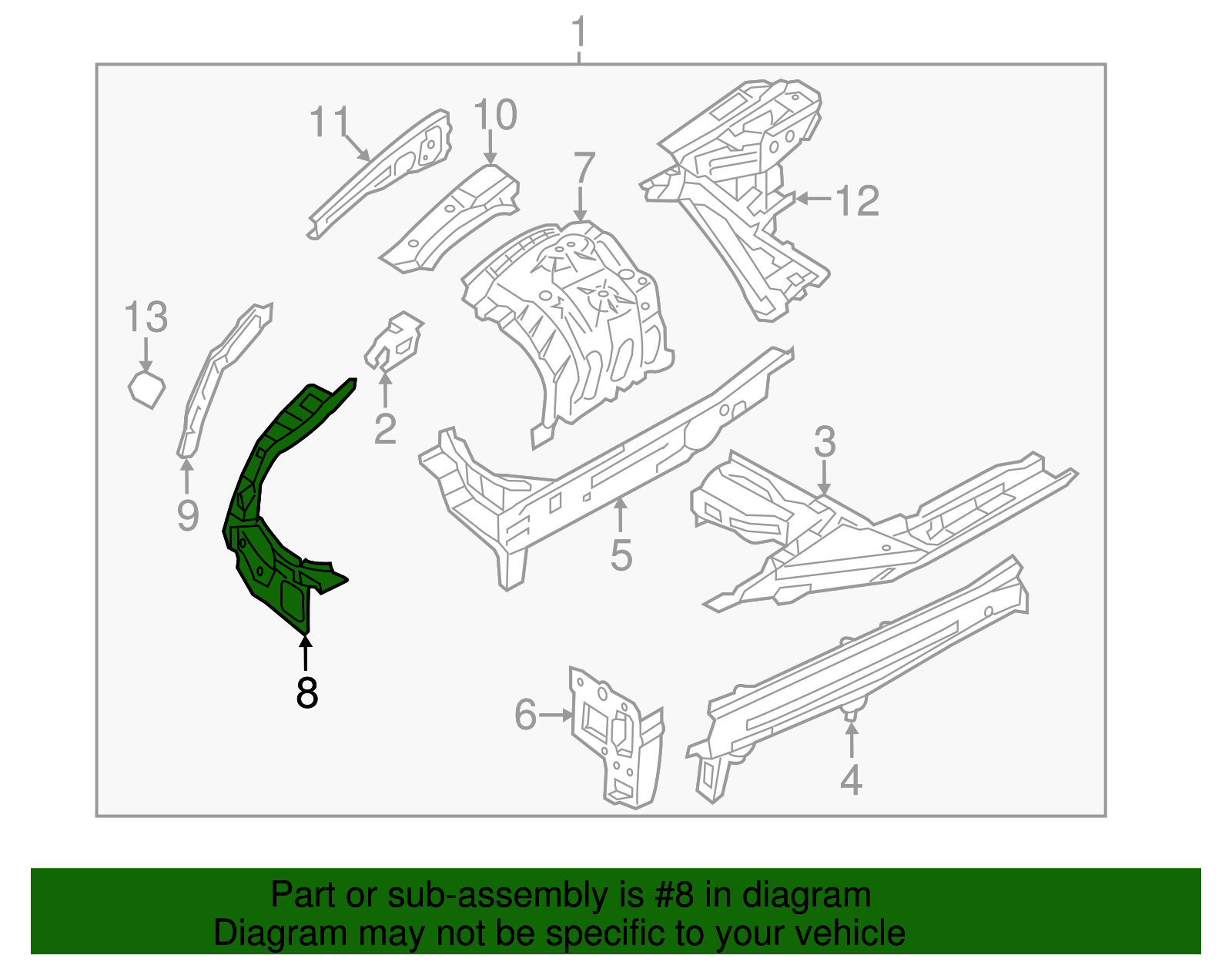 64537-B1000 - Upper Extension 2015-2017 Hyundai | AutoNation Parts