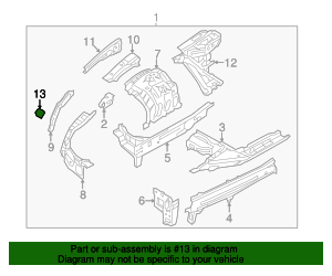 2015-2020 Hyundai Fender Mtg Bkt 64525-B1000 | World OEM Parts Hyundai