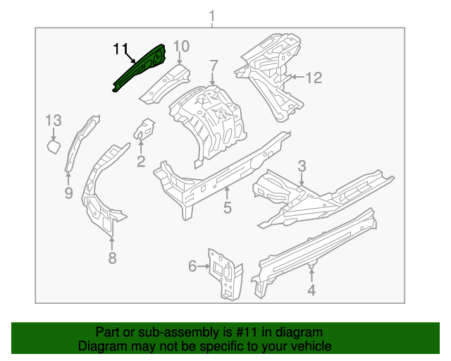 2015-2020 Hyundai Outer Panel 64574-B1000 | OEM Parts Online
