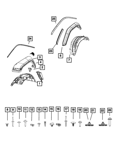 Moldings and Ornamentation for 2023 Jeep Wrangler | Mopar eStore