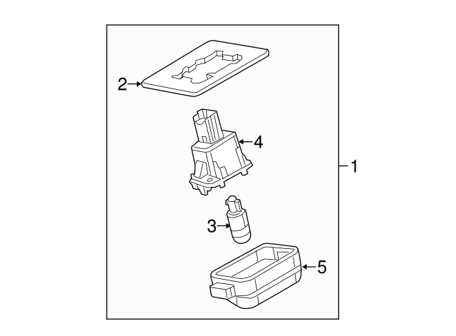 BHP1-51-270A - License Lamp 2014-2018 Mazda 3 | AutoNation Parts