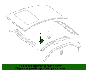 213-636-05-31 - Rail Reinforced Front Bracket 2017-2020 Mercedes-Benz ...