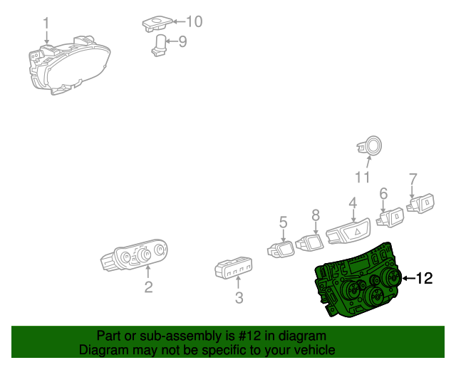 2017-2021 Chevrolet Trax Dash Control Unit 42588188 | AutoNationParts.com