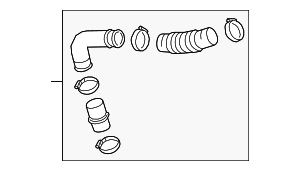 2017-2022 GM Charge Air Cooler Inlet Air Hose 86793099 GM ...