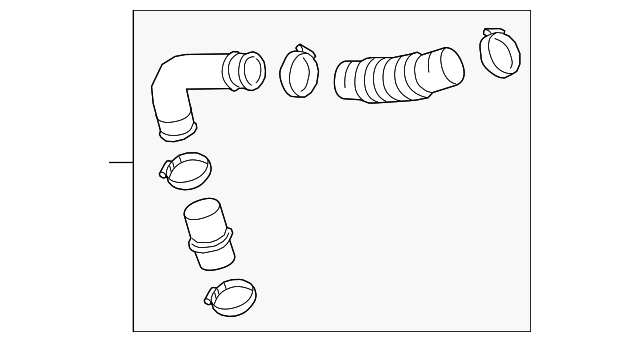 2017-2022 GM Charge Air Cooler Inlet Air Hose 86793099 GM ...