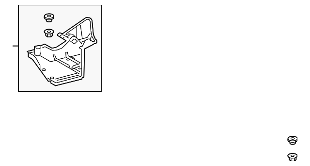 Genuine Toyota Floor Pan Splash Shield part# 58398-06160 for 2018-2025 ...