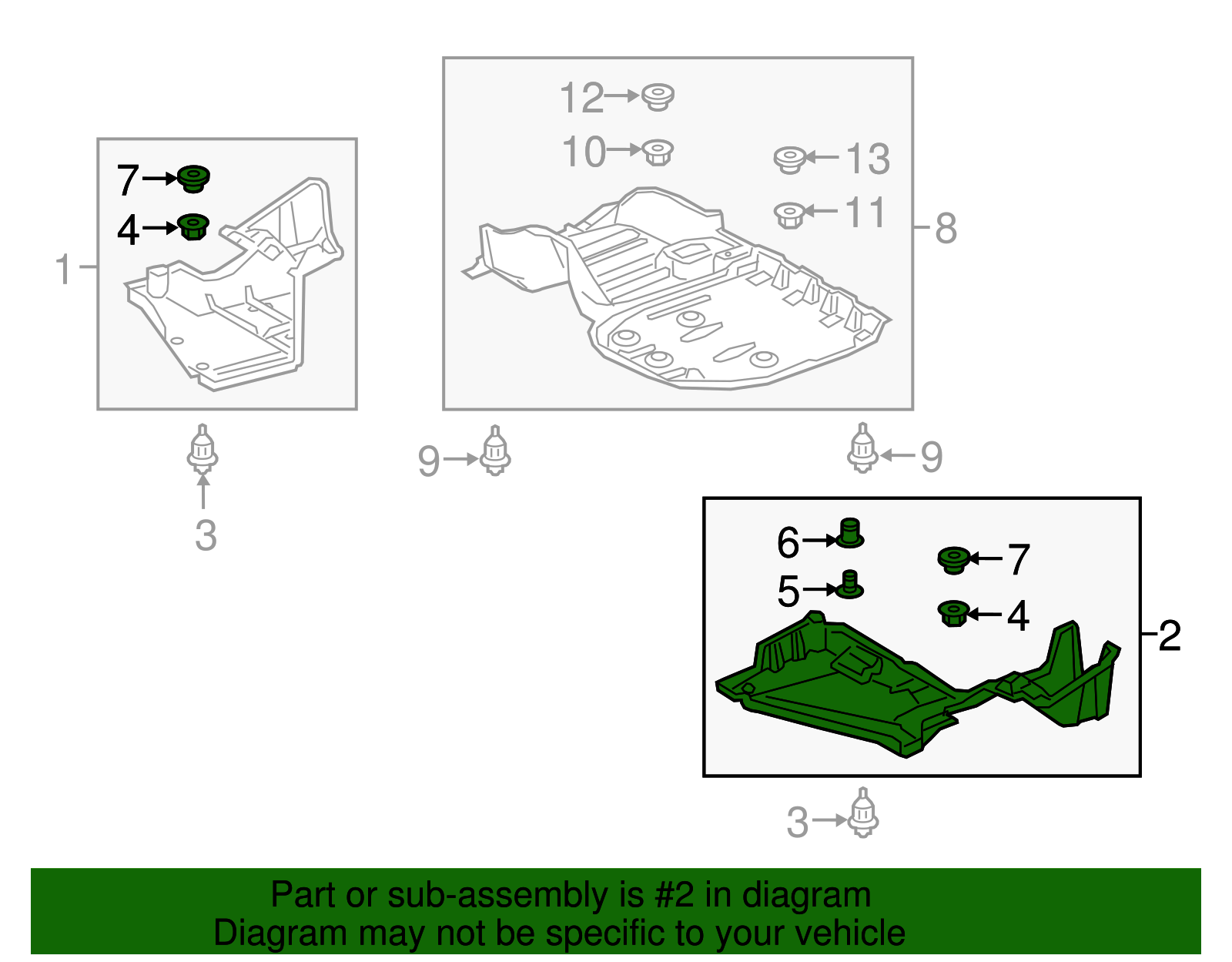 Toyota Parts Floor Pan Splash Shield 58399-06160 | Toyota Parts|Toyota ...