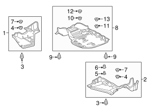 2009-2024 Toyota Under Cover Retainer 90480-10024 | OEM Parts Online