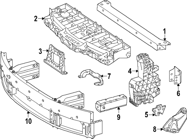 2023-2024 Mercedes-Benz Reinforcement 2966208001 | Mercedes-Benz Parts ...