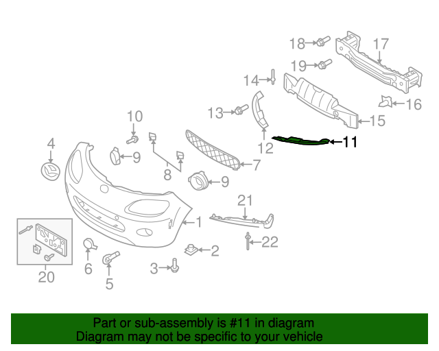 2006-2015 Mazda MX-5 Miata Center Plate NE51-50-1C0B | Mazda-Parts