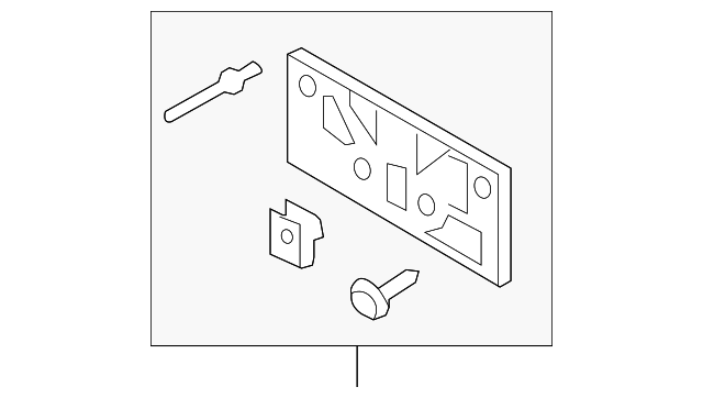 NE51-50-170C - License Bracket Front - 2006-2008 Mazda MX-5 Miata ...