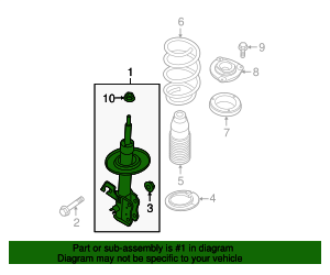 2013-2015 Nissan Strut E4302-1VK0A | Temecula Nissan Parts