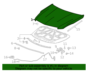 2013-2017 Cadillac XTS Hood 84015798 | GM Parts Center