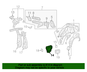 67841-AA040 - Access Cover - 2004-2008 Toyota Solara | OEM Genuine ...
