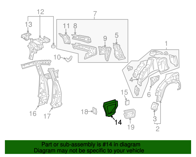 67841-AA040 - Access Cover - 2004-2008 Toyota Solara | Sparks Parts