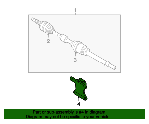 39774-JA02A - Cv Axle Shaft Carrier Bearing - 2010-2022 Nissan | Nissan ...