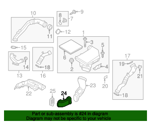 2011-2018 BMW Intake Duct 13717601869 | OEM Parts Online