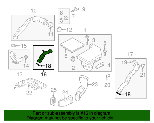 Genuine BMW 13-71-7-601-875 | Inter-Cooler Duct | FREE Shipping on Most ...