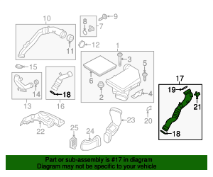13717604033 - 2011-2018 BMW Air Duct (13-71-7-604-033) | BMW of South ...