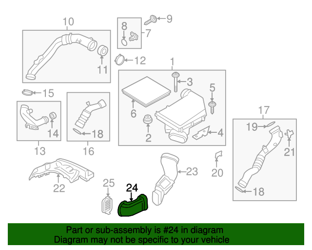 2011-2018 BMW Intake Duct 13717601869 | OEM Parts Online