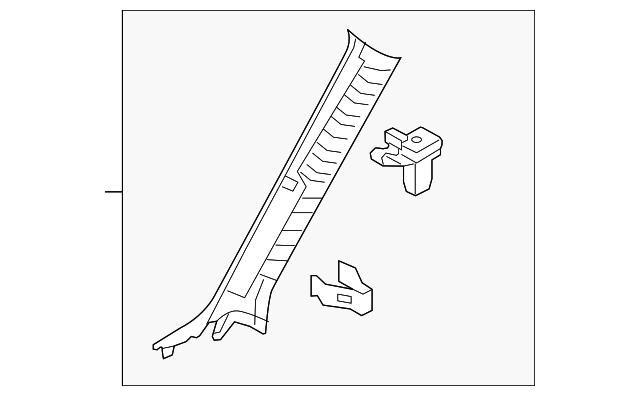 2019-2020 Mazda 3 Windshield Pillar Trim - Driver's Side (LH) BCKD-68 ...