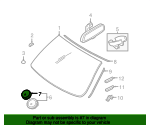 61359248398 - 2008-2014 BMW X6 Rain Sensor Cover (61-35-9-248-398 ...