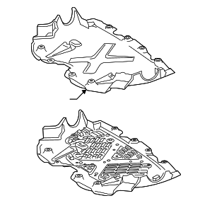 2014-2017 Mercedes-Benz Center Shield 222-520-32-00-64 | MB OEM Parts