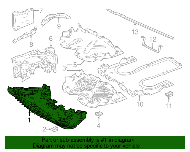 2014-2017 Mercedes-Benz S 63 AMG® Front Shield 222-520-20-23 | MB OEM Parts