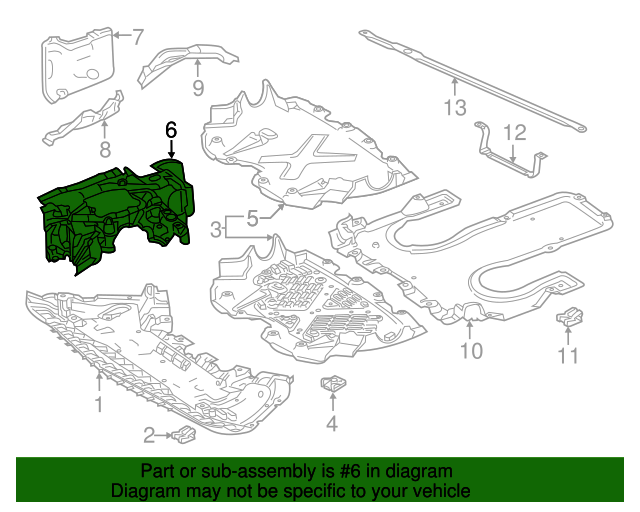 222-524-30-00 - Side Shield 2014-2021 Mercedes-Benz | Mercedes-Benz USA ...