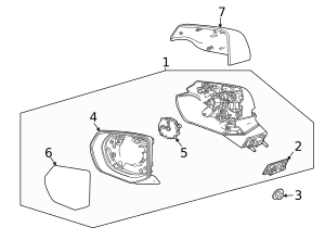 2021-2022 GM Passenger Side Door Mirror Housing 84977314 | QuirkParts