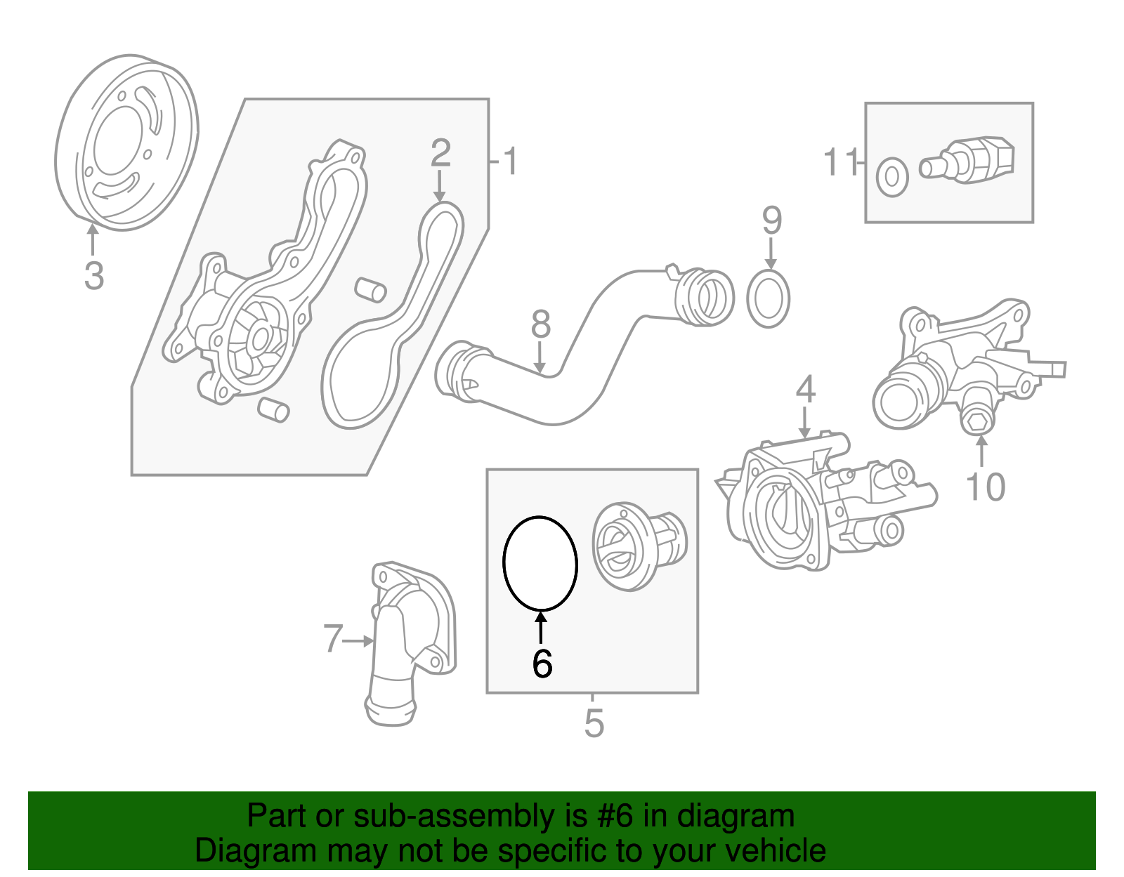 19305-PT0-000 - Thermostat Gasket 1990-2016 Honda | Honda Parts Online