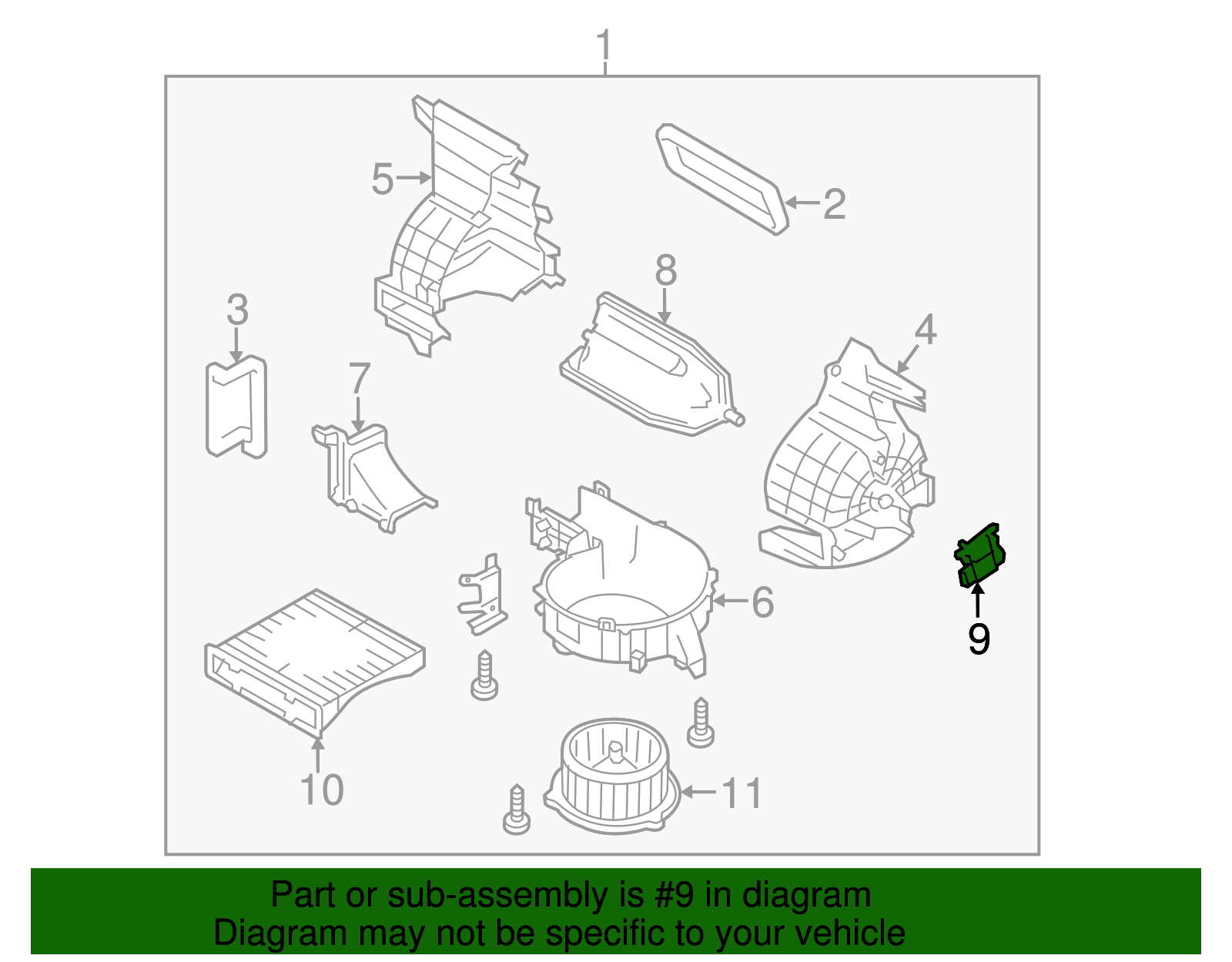 72131FJ000 - 2012-2024 Subaru - HVAC Air Adjustment Control Motor | OEM ...